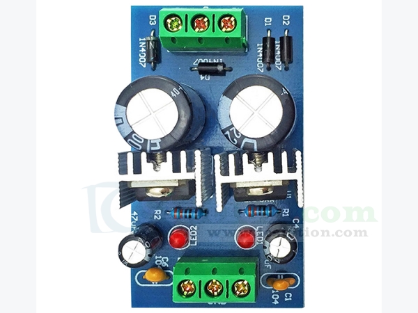 DC Regulated Power Supply DIY Kit | 9V Dual Power Module | Soldering ...