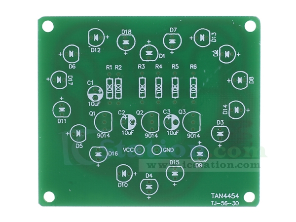 DIY Heart-shaped RGB LED Flashing Lamp Kit | ICStation