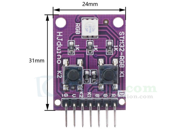 RGB LED Driver Module 2Bit Button Controller PWM Programmable LED Lamp ...