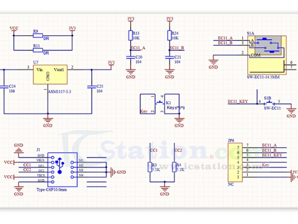 Rotary Encoder Module 360 Digital Potentiometer Icstation