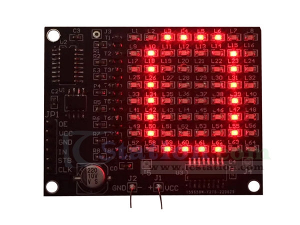 64-SMD 0805 Red LED Display DIY Kits | SMD Soldering Practice and ...