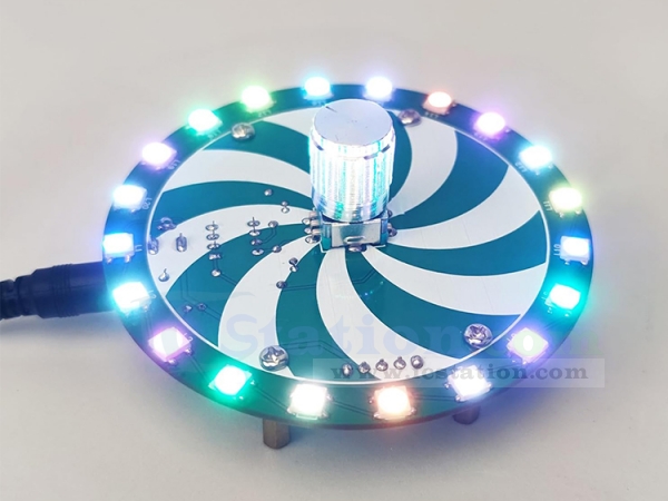 ICSTATION SMD WS2812B RGB LED Light Practice Kit SMT Soldering Learning Kit