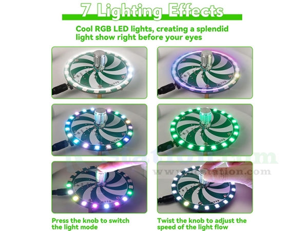 ICSTATION SMD WS2812B RGB LED Light Practice Kit | SMT Soldering ...