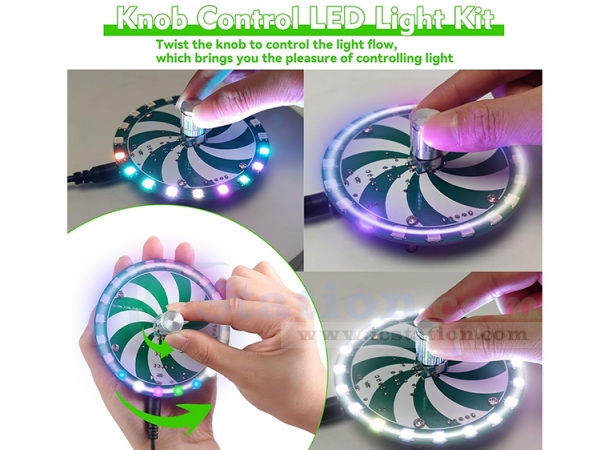 ICSTATION SMD WS2812B RGB LED Light Practice Kit | SMT Soldering ...