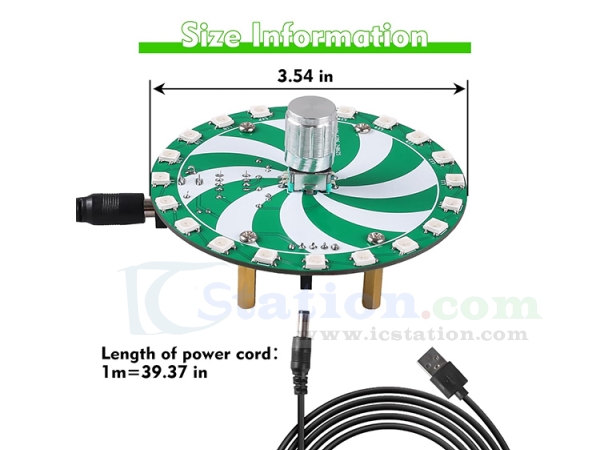 ICSTATION SMD WS2812B RGB LED Light Practice Kit | SMT Soldering ...