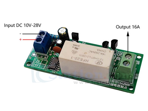 DC 12V 24V Self-locking Relay Module - Bistable Switch Controller