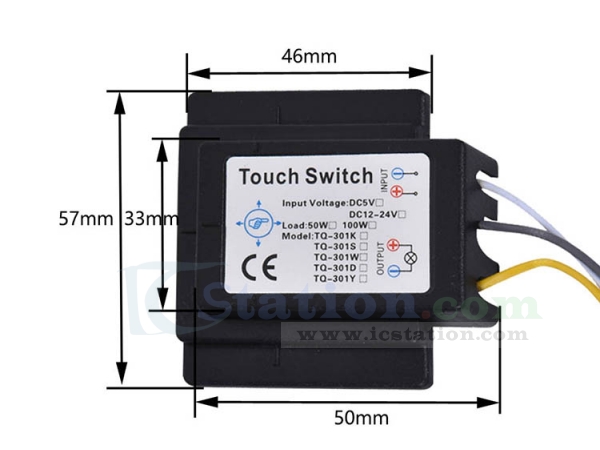 AC 110V 220V Self-locking Touch Switch Controller - Glass Sensing ...