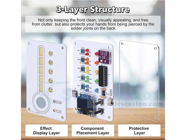 DIY Temperature Humidity Meter with Expressive LED Face, Dual Units ...