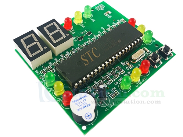 51 Single Chip Microcomputer Traffic Signal Light DIY Kit| Soldering ...