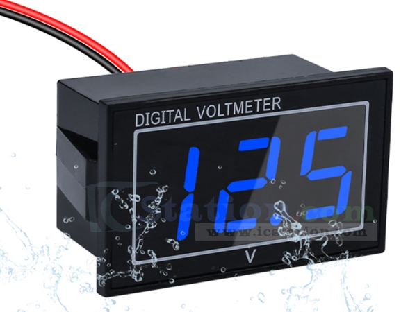 Waterproof 0.56inch DC Digital Voltage Meter for Golf Cart, Cars and ...