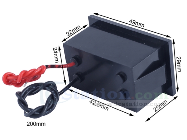 Waterproof 0 56inch Dc Digital Voltage Meter For Golf Cart Cars And