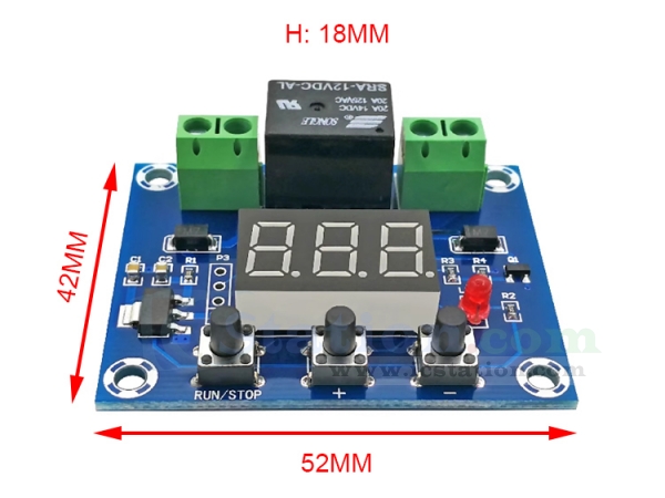 Dc 12v Digital Timing Switch 1 999 Minutes Countdown Timer Module