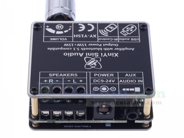 15W+15W HIFI Bluetooth-compatible Amplifier Board, BLE 5.1 Stereo Audio ...