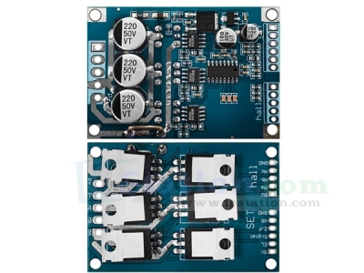 DC 12-36V 500W Brushless Motor Drive Controller Board, Hall BLDC Motor ...