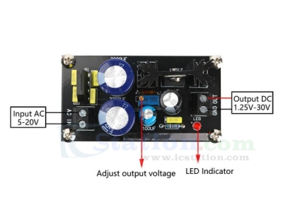 AC-DC Adjustable Voltage Regulator LM317 | Buck Boost Power Supply Module