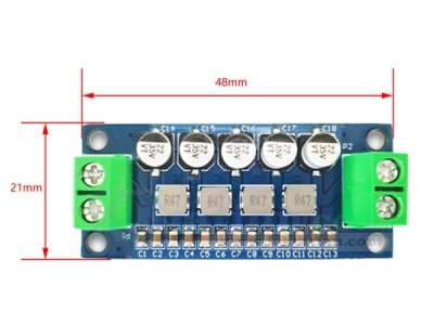 DC Power Supply Filter Module 35V 5A Low-pass Filter Voltage Regulator ...