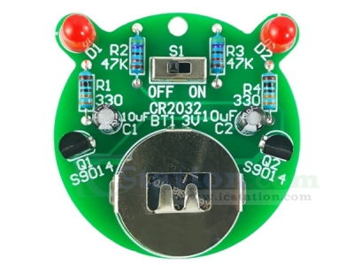 DIY Automatic Flashing LED Lamp Kit - Soldering Practice for Beginners