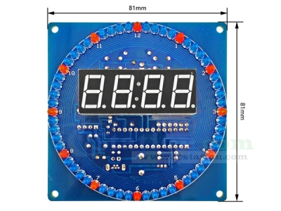 DS1302 DIY Rotating LED Electronic Clock Kit | DIY Kit | ICStation