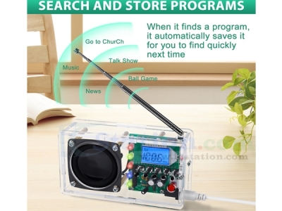 ICStation DIY FM Radio Kit | Adjustable 76-108MHz Wireless Receiver ...