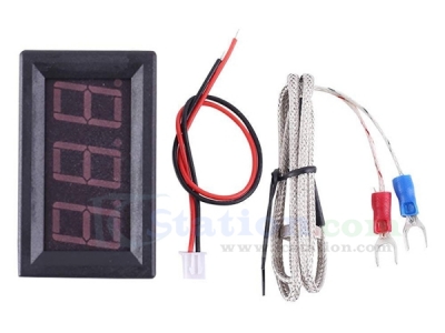 12V Red Fahrenheit Digital Temperature Meter | -76F~999F LED Display ...