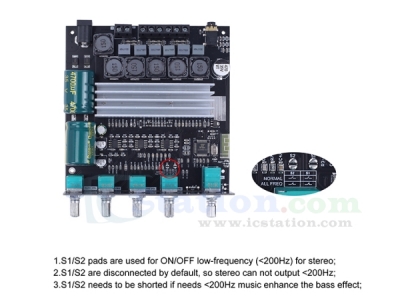 TWS Bluetooth-Compatiable Amplifier Module 50Wx2+100W | 2.1 Channel ...