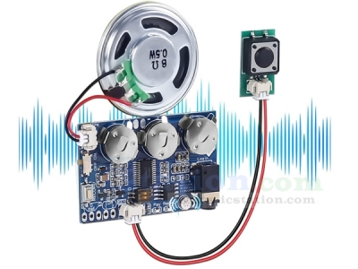 8M Recordable Voice Module | 17 Minutes Recording Button Control ...