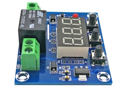 DC 12V Digital Timing Switch - 1-999 Minutes Countdown Timer Module