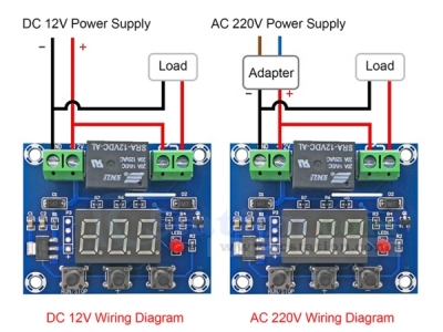 DC 12V Digital Timing Switch - 1-999 Minutes Countdown Timer Module