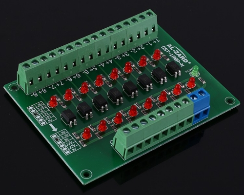 3.3V to 24V 8-Channel Optocoupler Isolator Photoelectric Isolation ...