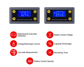 Coulometer Meter Lead-acid Battery Voltage Monitor, Battery Capacity ...