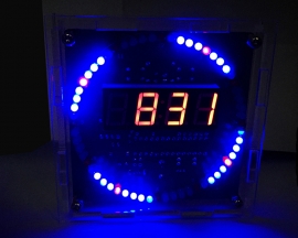 DS1302 DIY Rotating LED Electronic Clock Kit | DIY Kit | ICStation