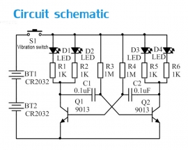 Rotating LED Light DIY Electronics Kit | ICStation