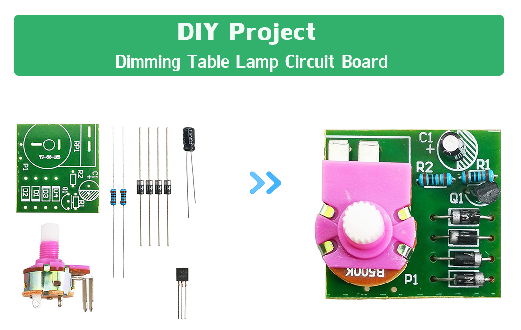 Dimming Table Lamp Circuit Board Electronic DIY Kits