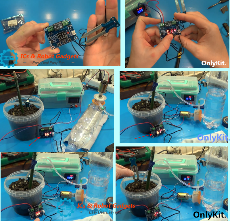 XH-M214 Soil Moisture Sensor Humidity Controller Module 20-99%RH ...